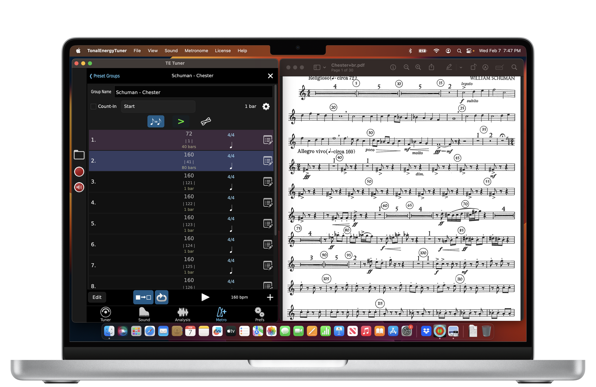 TE Tuner & Metronome for Windows/Mac — TonalEnergy, Inc.
