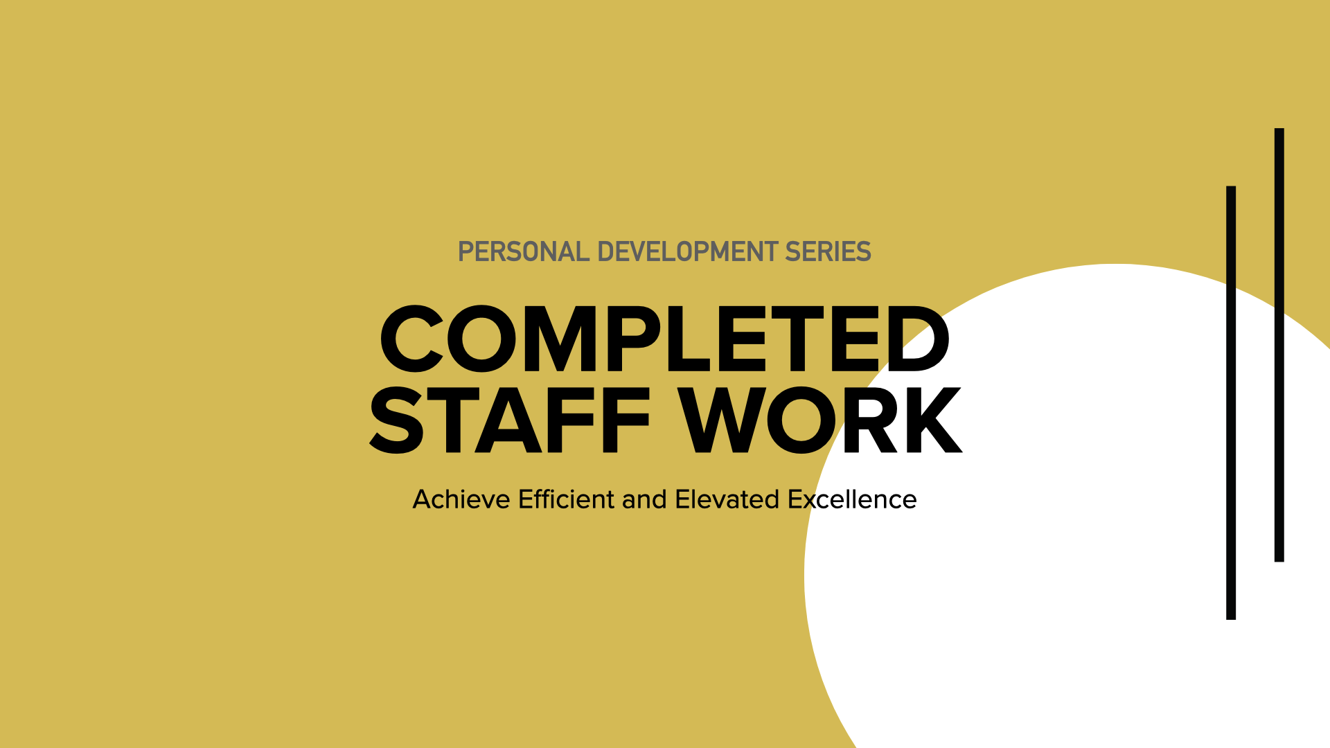 Personal Development Series — thinkdev