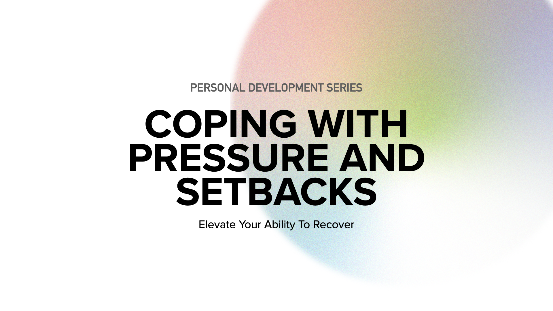 Personal Development Series — thinkdev