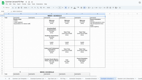 School Summer Checklist and PD Template — CheckBox Pro