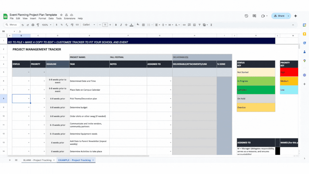 School Event Planning Templates — CheckBox Pro