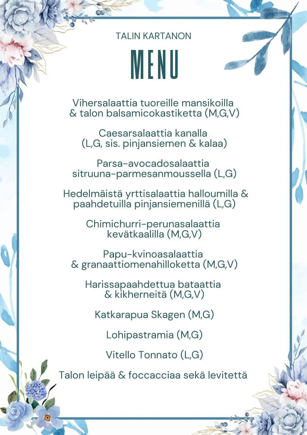 Talin Kartanon Äitienpäiväbrunssi 11.5.2025 — Talin Kartano
