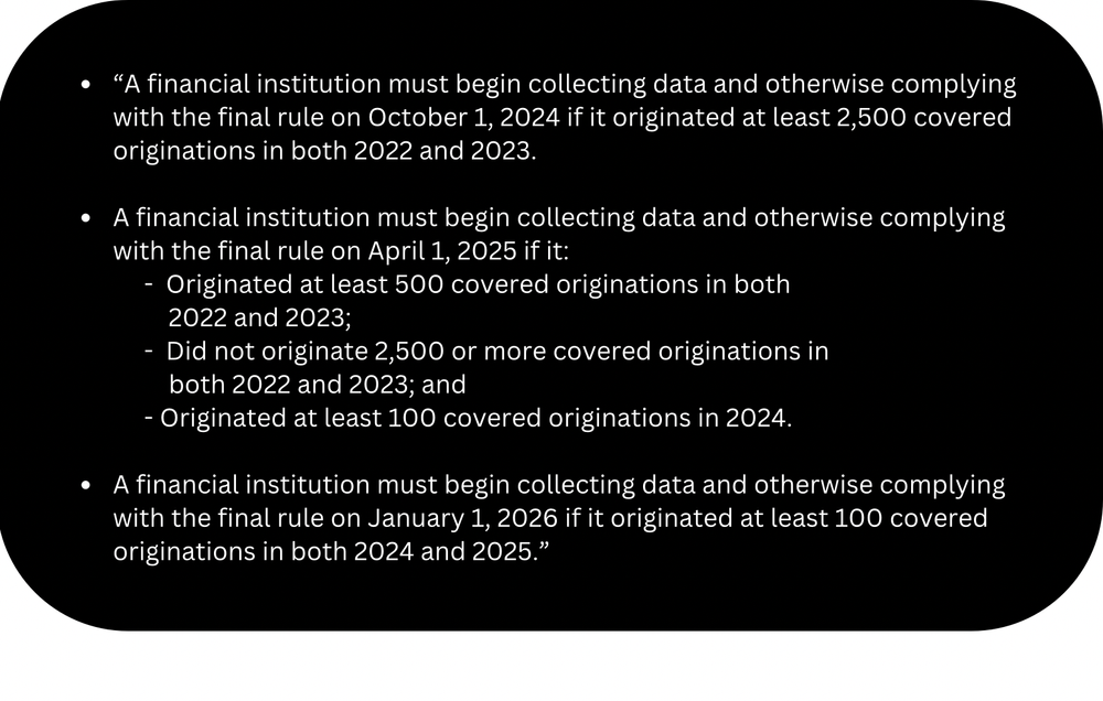 CFPB Issues Final 1071 Rule on Small Business Data Collection — Your ...