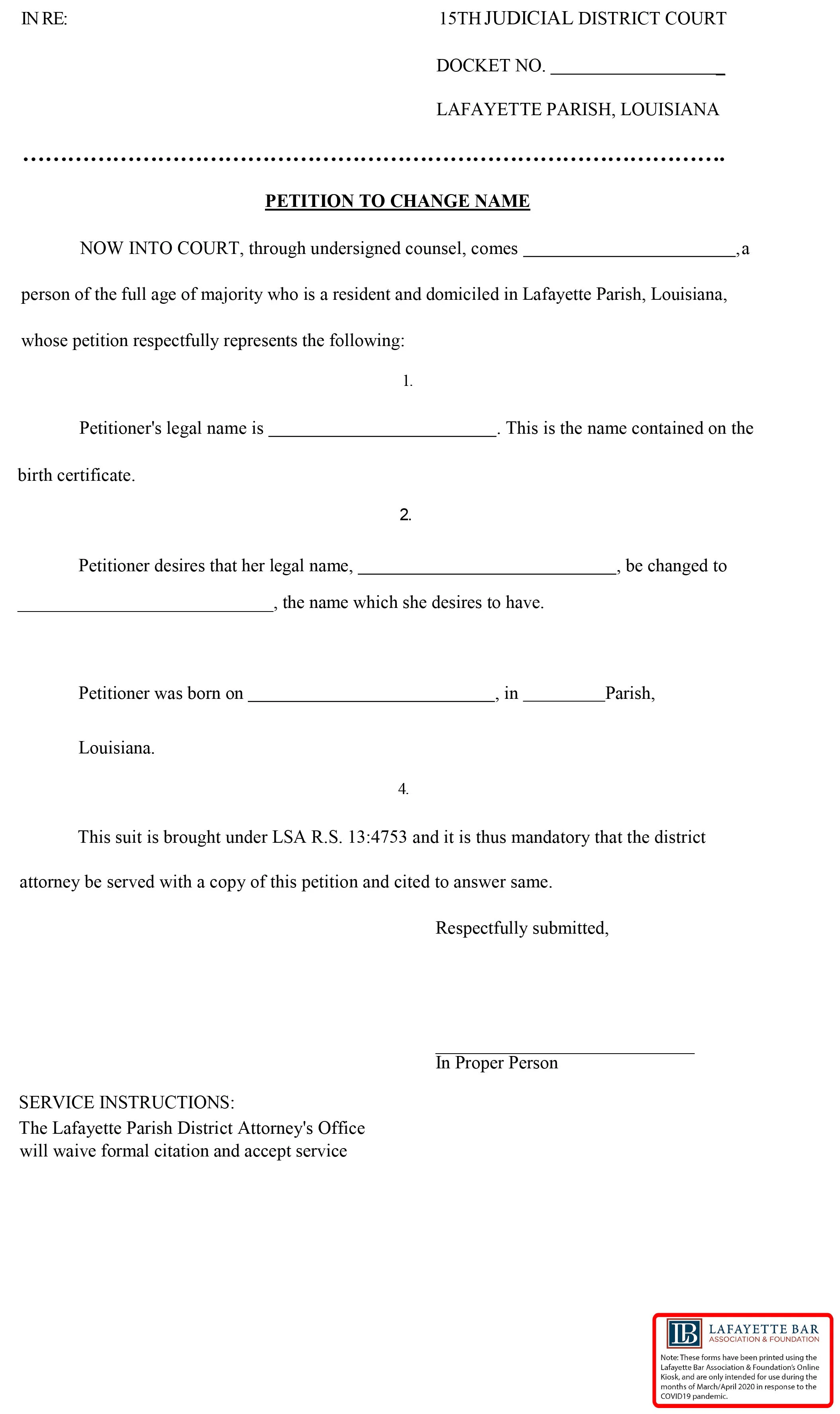 Name Change Adult — Lafayette Bar Foundation Online Kiosk