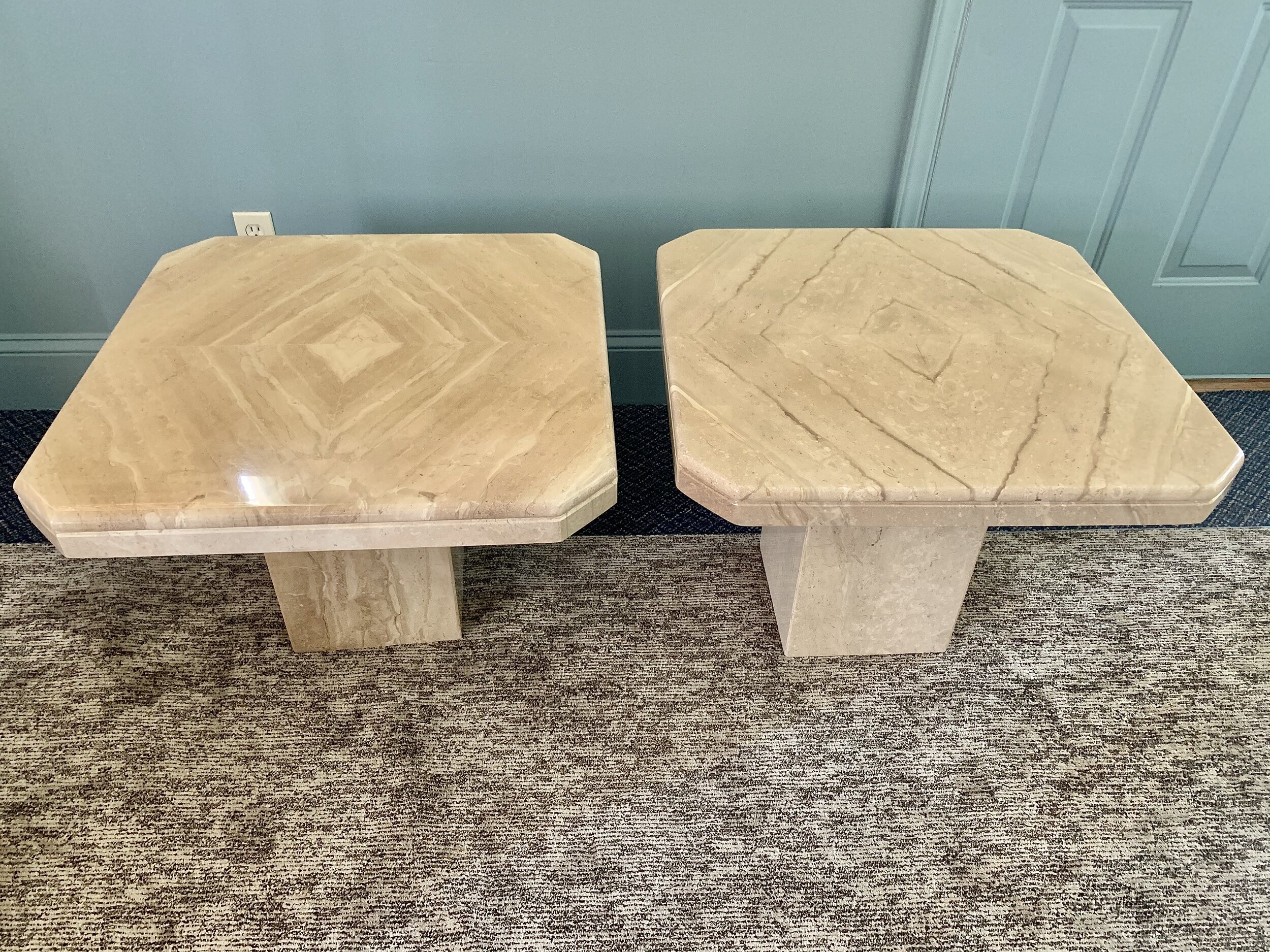 Custom Cube Tables, Pair — Dressing Rooms Interiors Studio