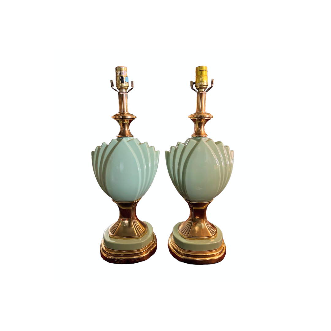 Vintage Yves Klein Blue Pottery Lamps, Pair — Dressing Rooms Interiors ...