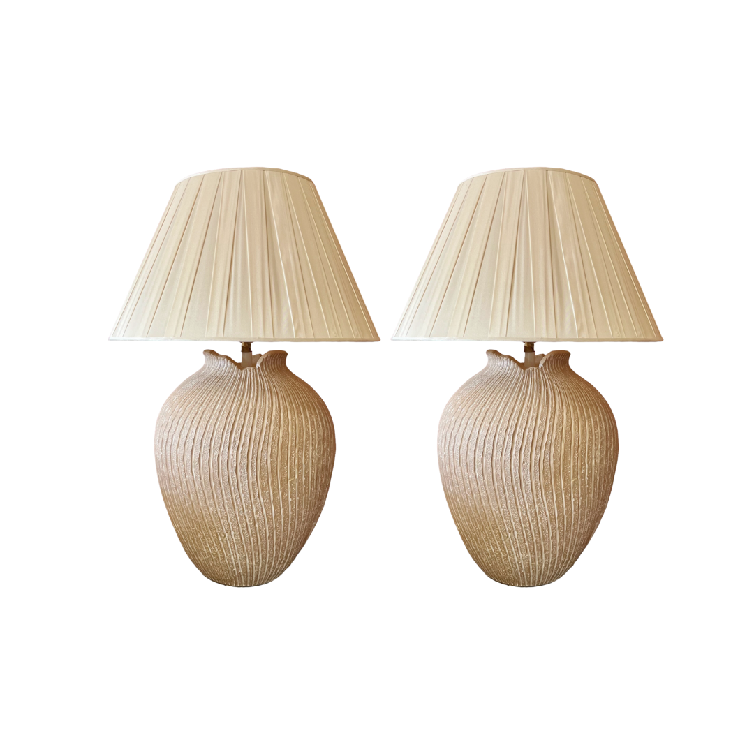 Vintage Yves Klein Blue Pottery Lamps, Pair — Dressing Rooms Interiors ...