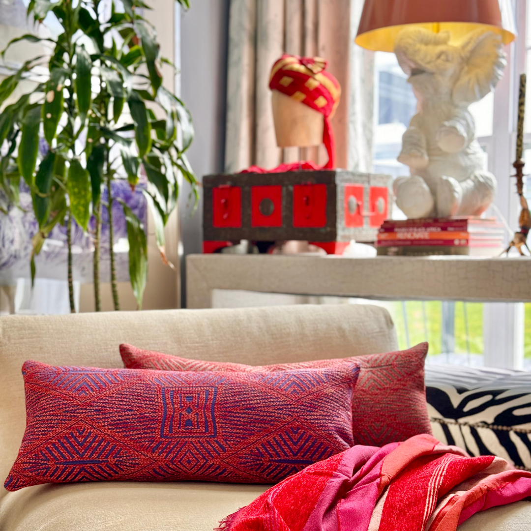 Velvet Strata Pillows, Pair — Dressing Rooms Interiors Studio