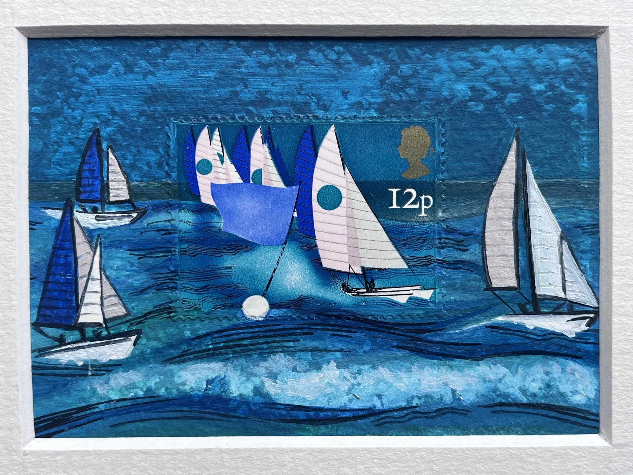 Store 2 Postage Stamp Art Originals by Tonia Jillings Artist