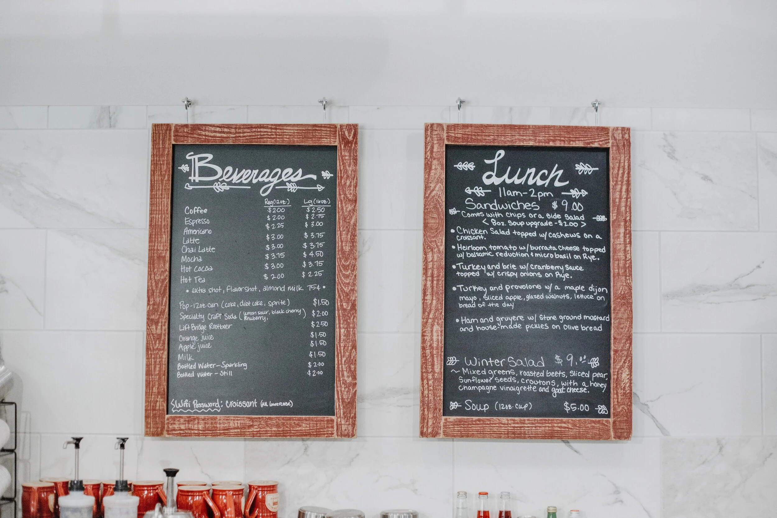 Menu — Red Bench Bakery
