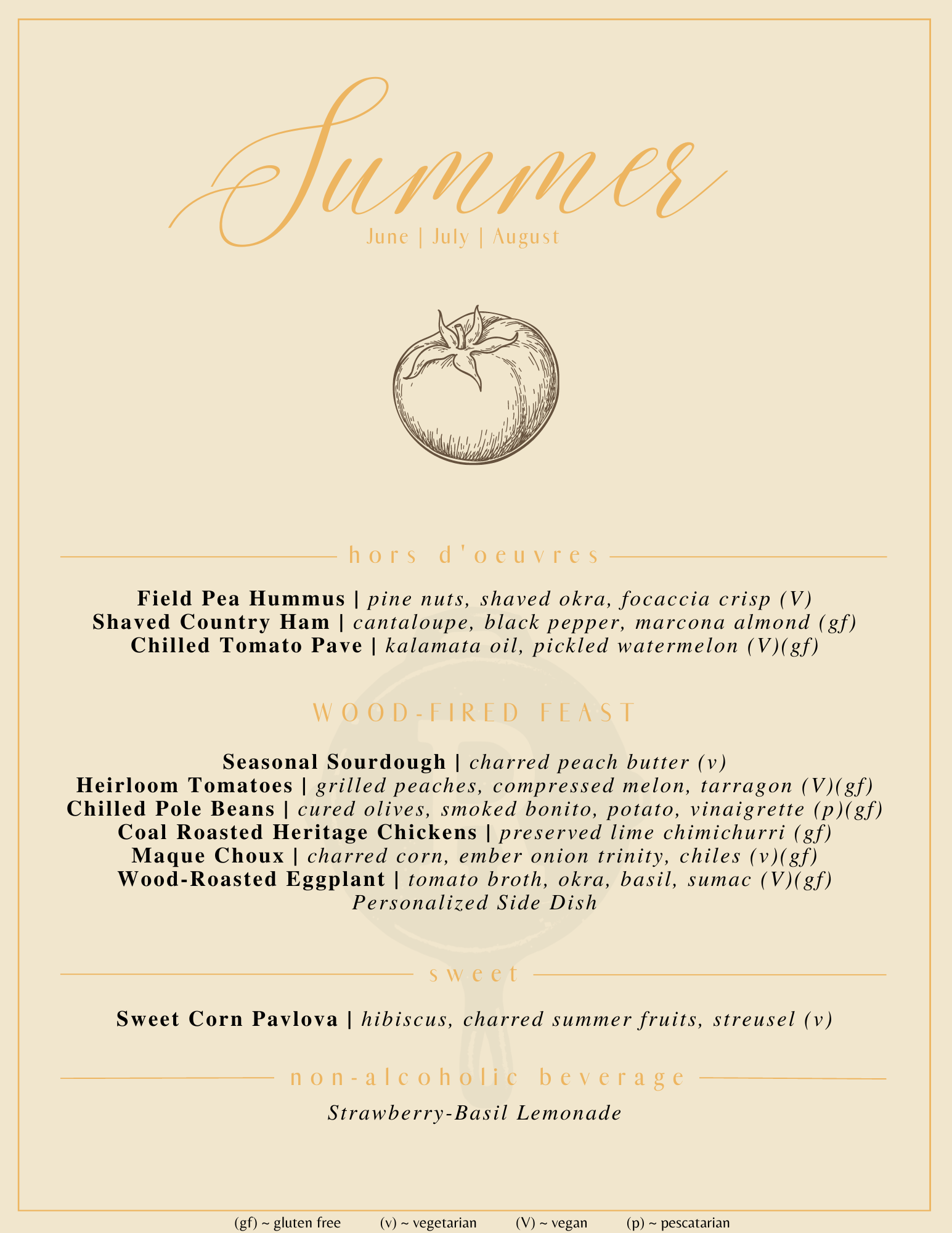 Summer Menu — Rambler