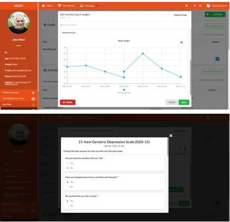Personalised Care Plan Management Platform — ADLIFE Project