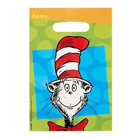 Dr. Seuss Loot Bags (Pack of 8) — Party Time Party Supplies