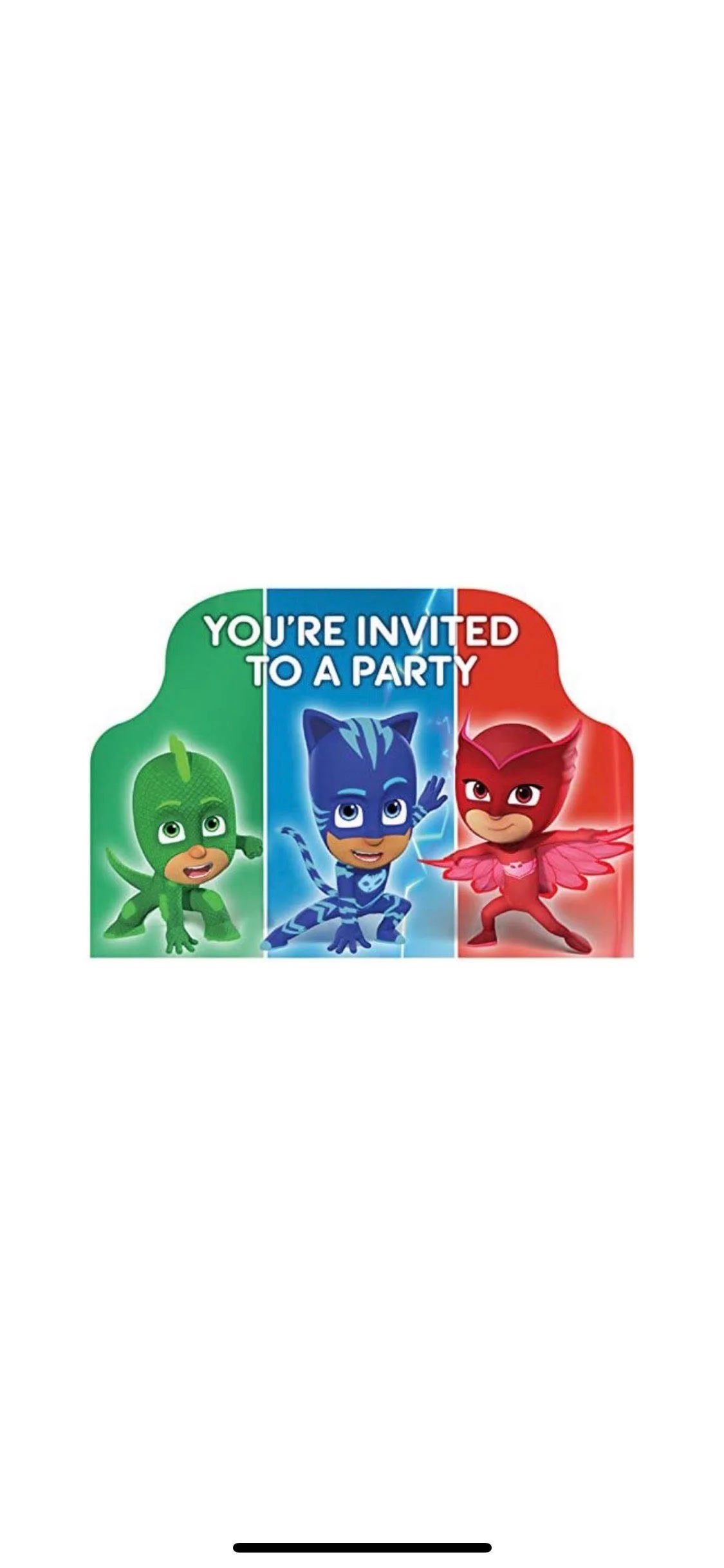 PJ Masks Party Invitations (Pack of 8) — Party Time Party Supplies