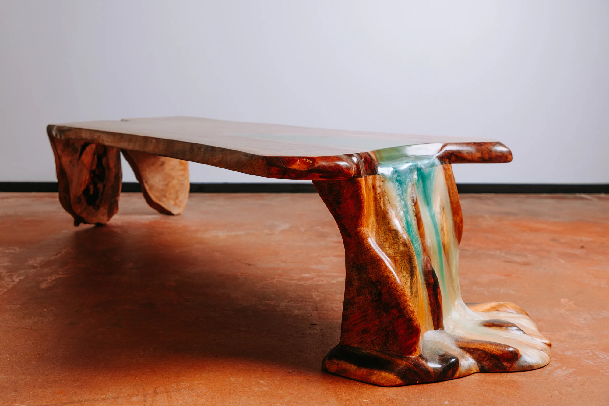 Live Edge Koa Bench — RK Woods Crafted in Hawaii