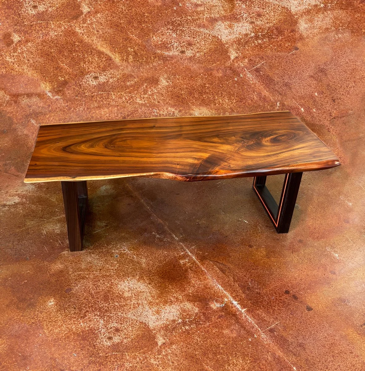 “The Slab” koa bench/ table — RK Woods Crafted in Hawaii