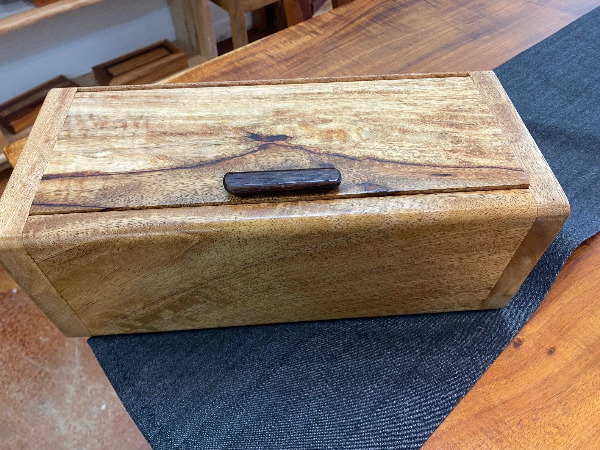 Koa and Mango Boxes with sliding lids — RK Woods Crafted in Hawaii