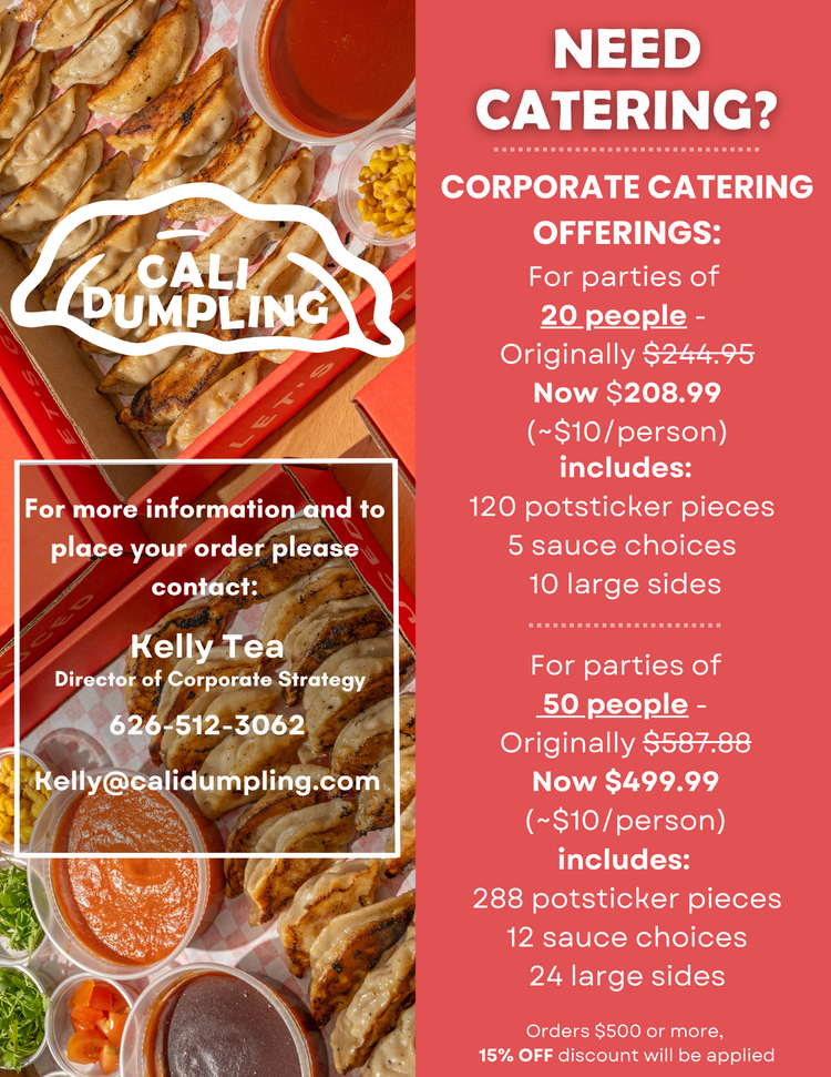 Menu — Cali Dumpling