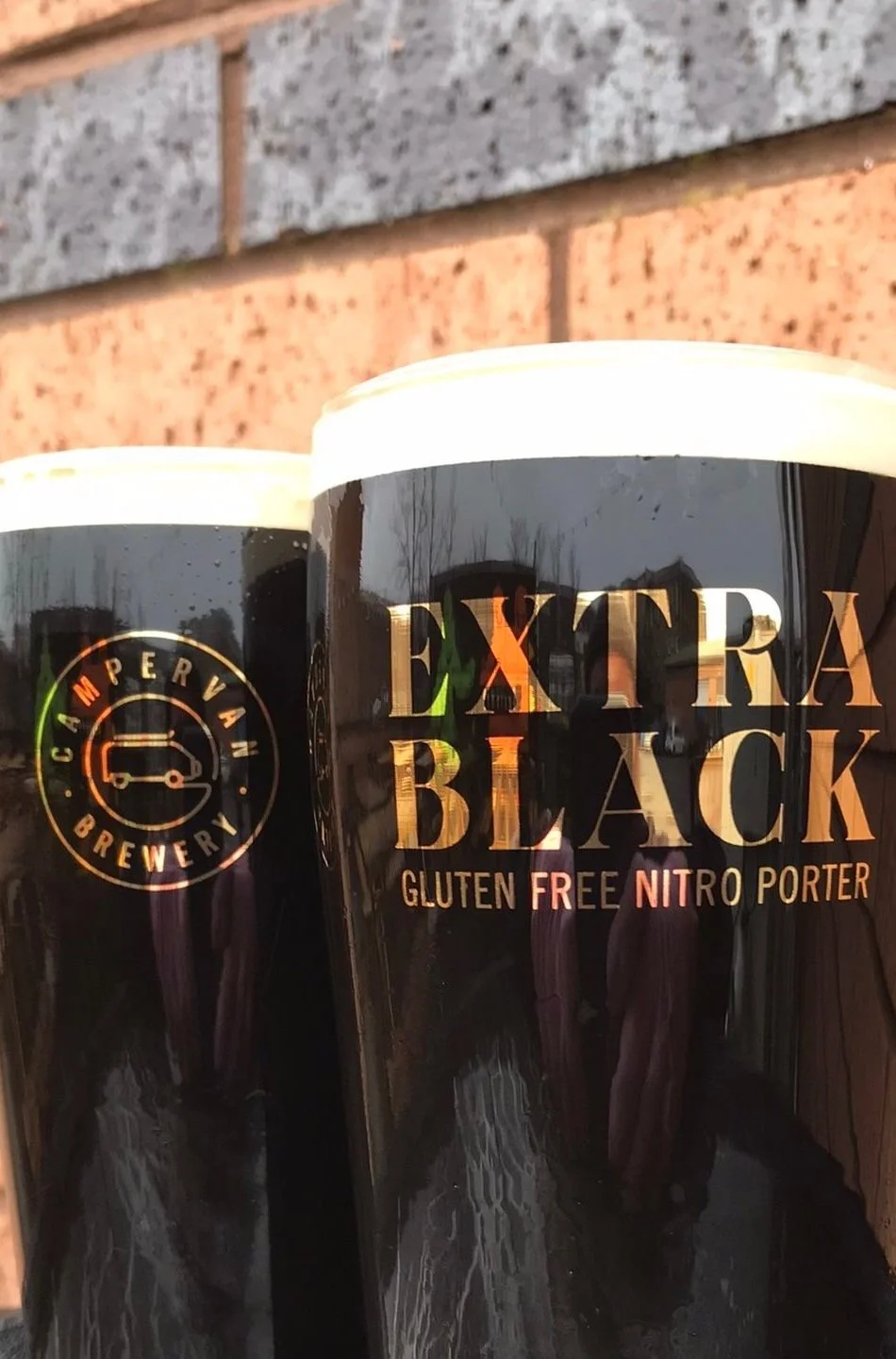 Extra Black Pint Glass — Campervan Brewery