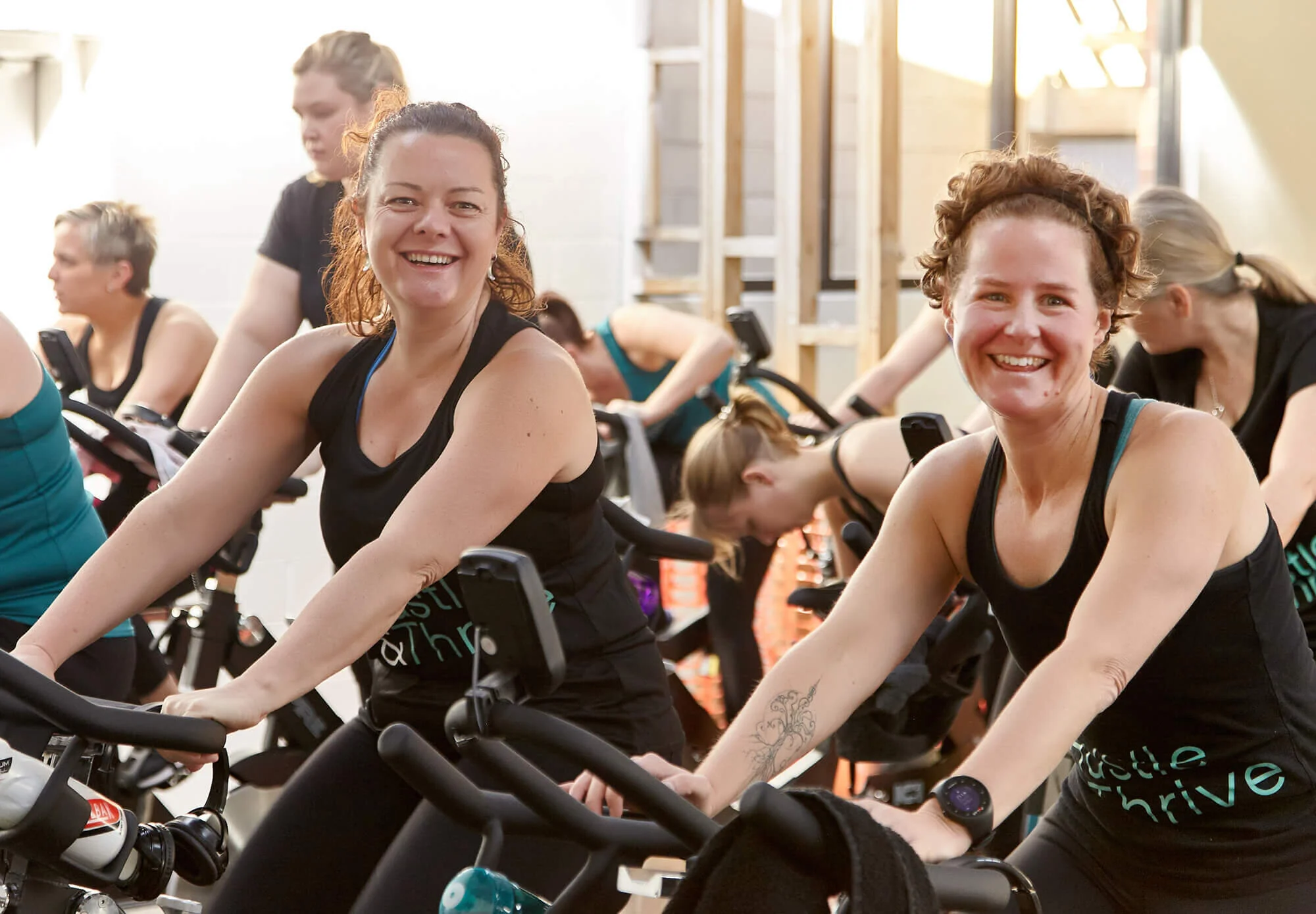 About us | Hustle & Thrive | Group fitness training