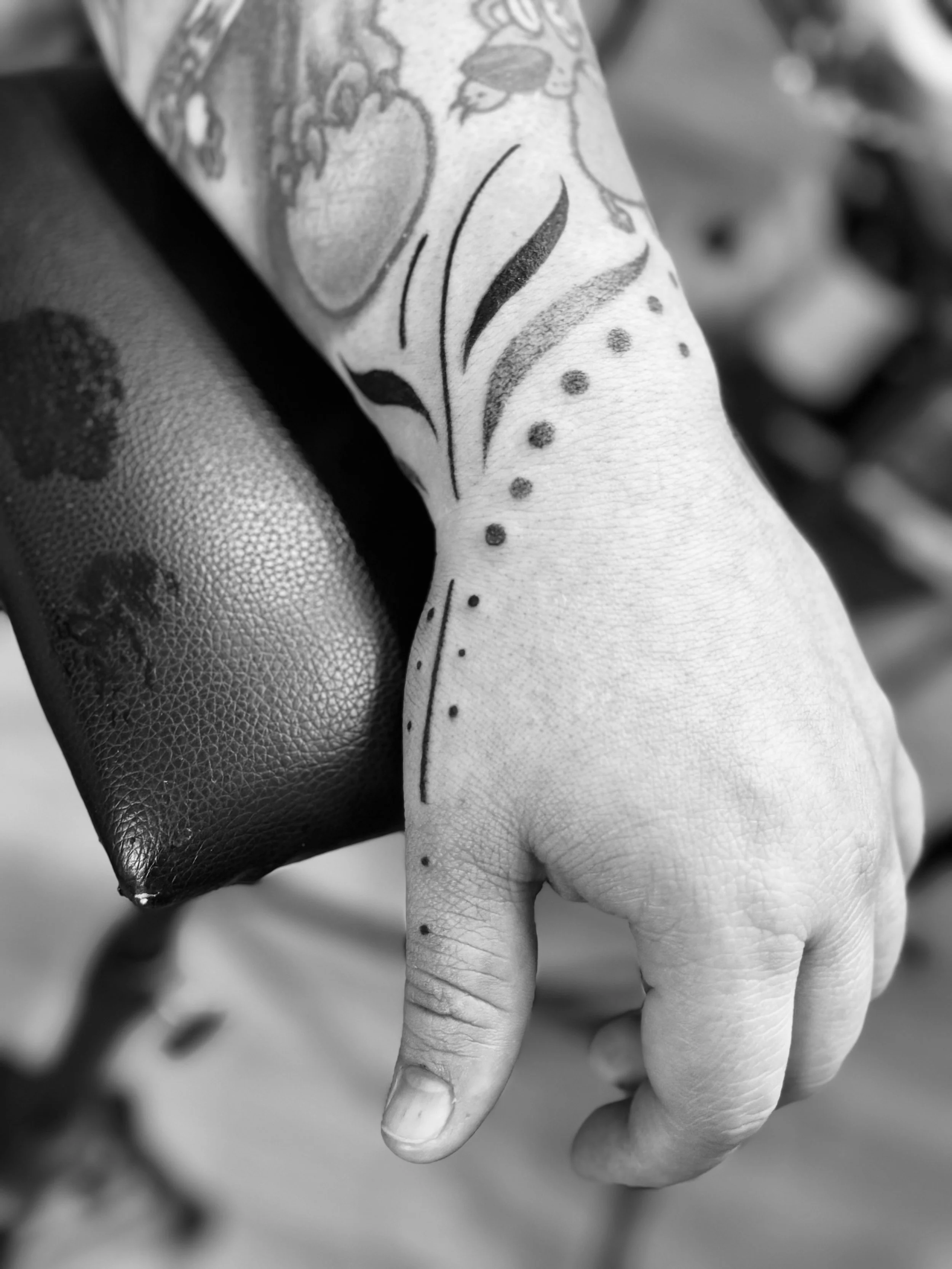 Krystal Bell Tattoo. California Tattoos. Hand Poke + Machine