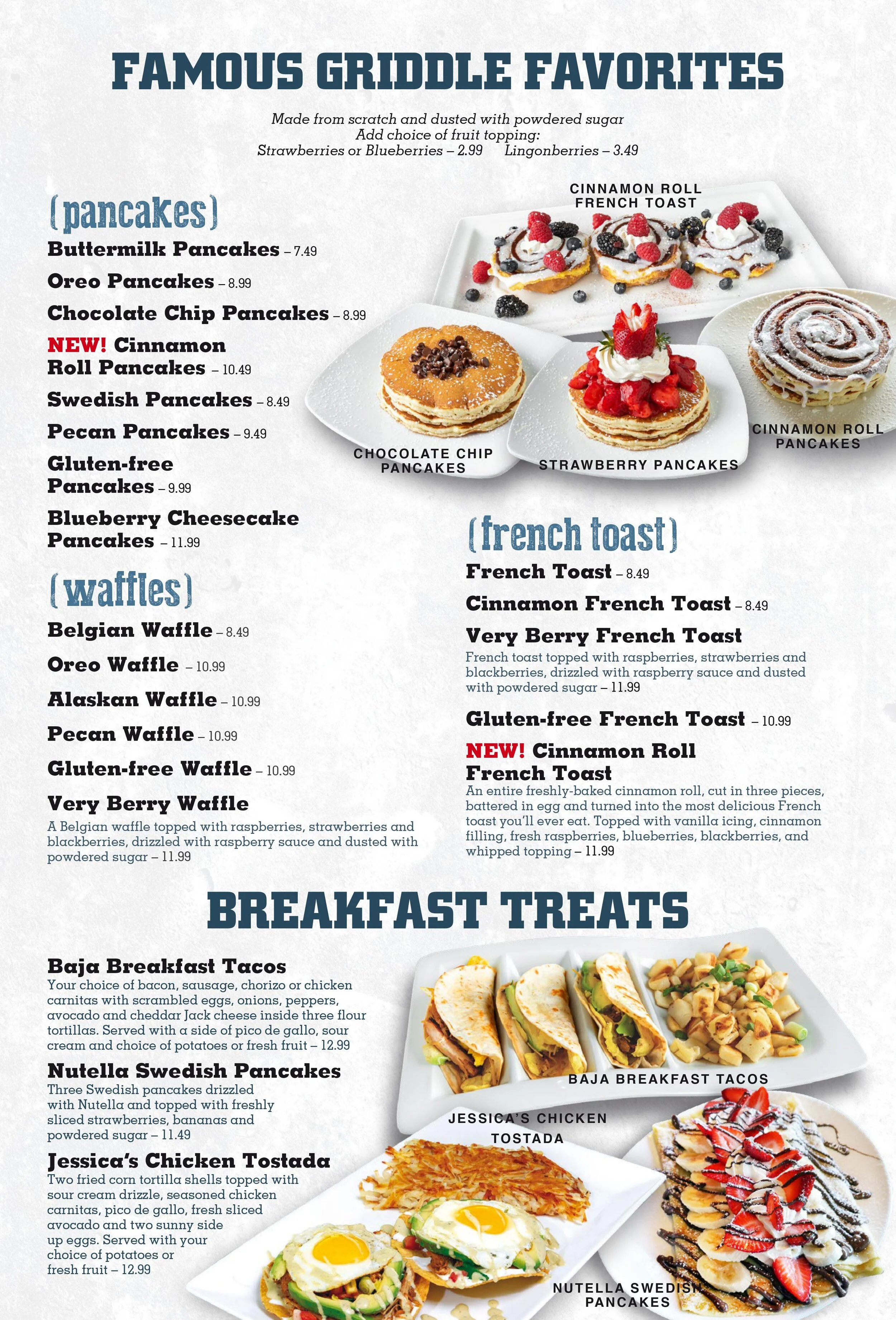 Menu — Jessica's Restaurant