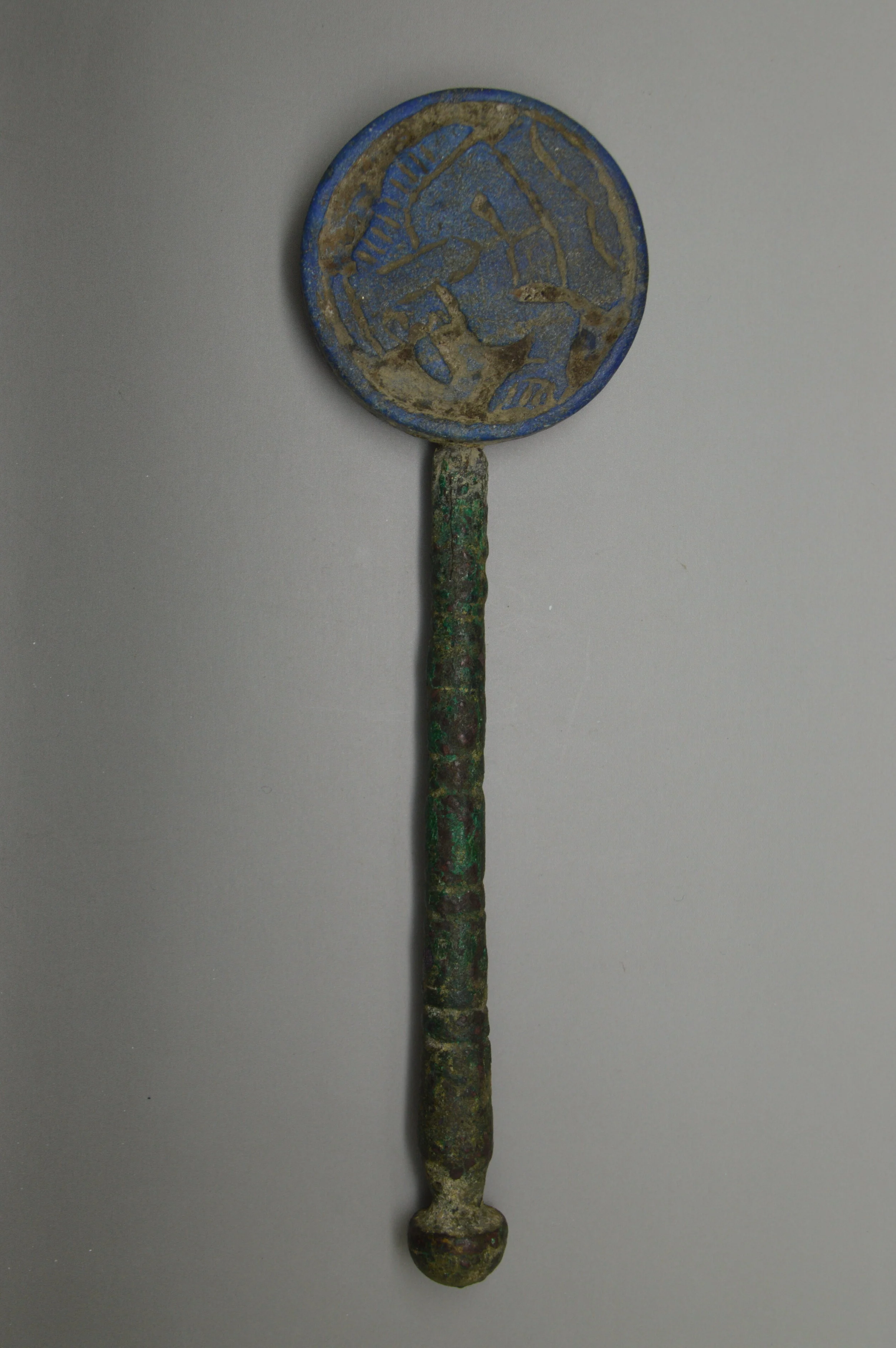 Lapis & Bronze Ceremonial Wand — Fossil Galaxy