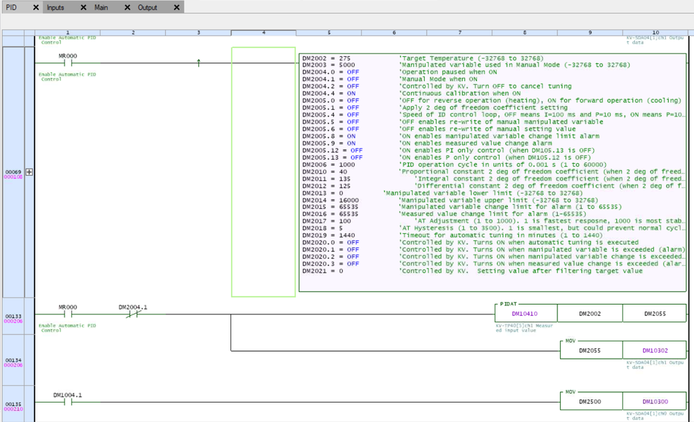 PID Loops in Keyence PLCs | Corso Systems