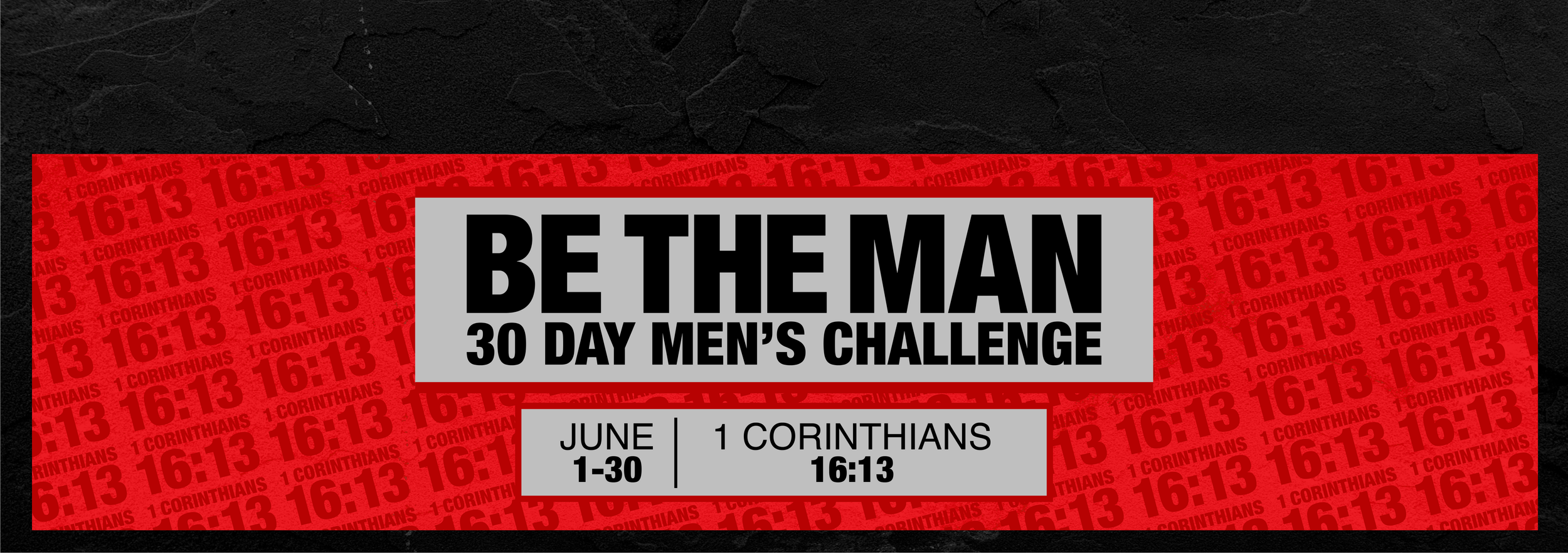 Be The Man - 30 Day Men's Challenge — River Valley Vancouver