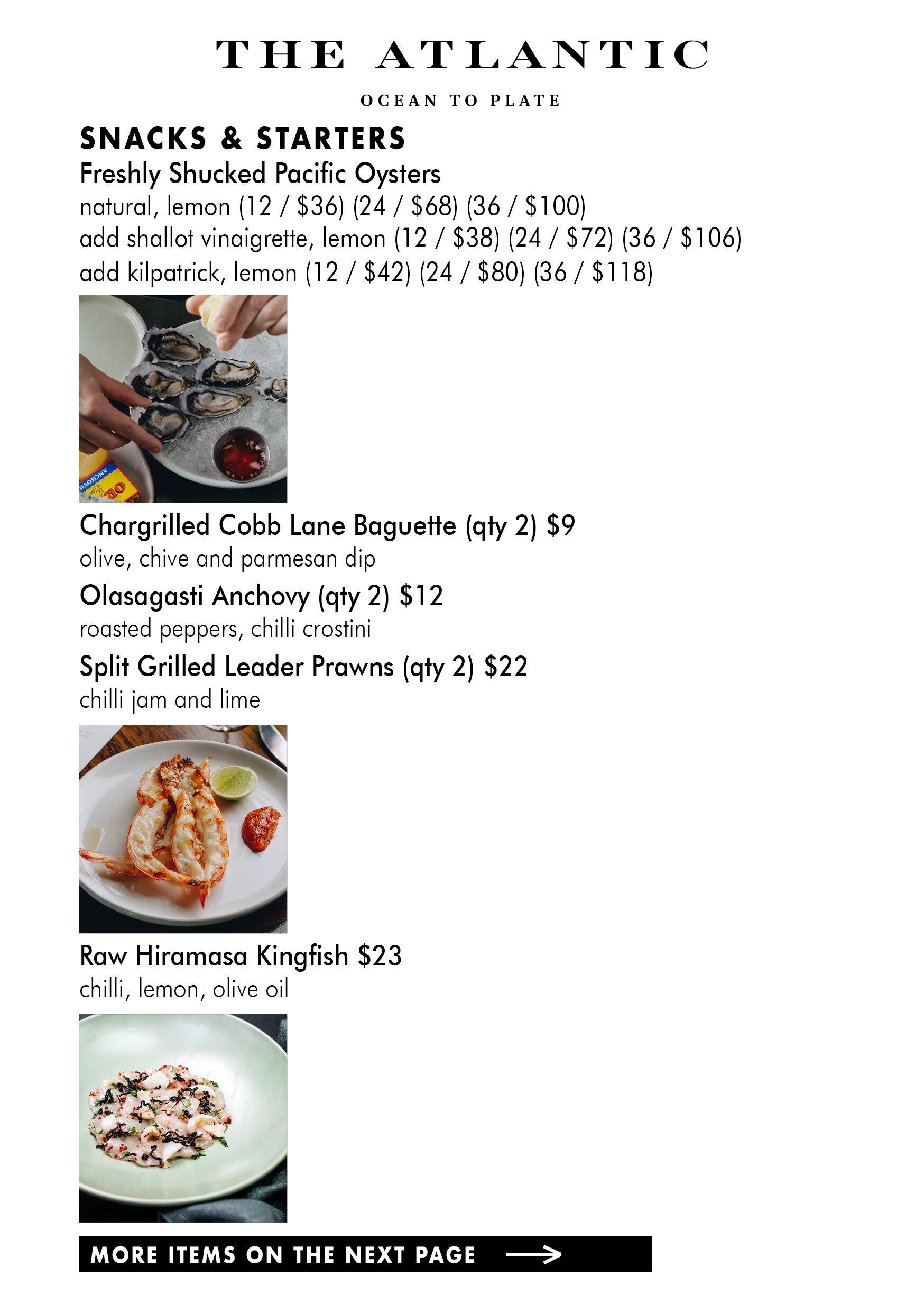 Restaurant experience at home — Atlantic Group at Home