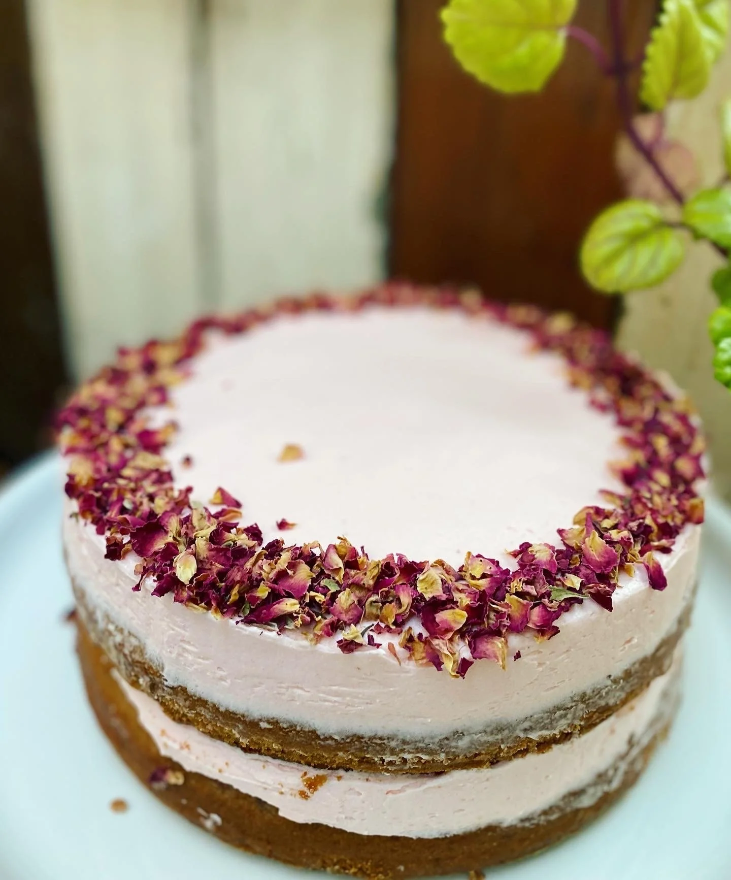 Vanilla + Raspberry + Rose Cake — Ruby Lonesome