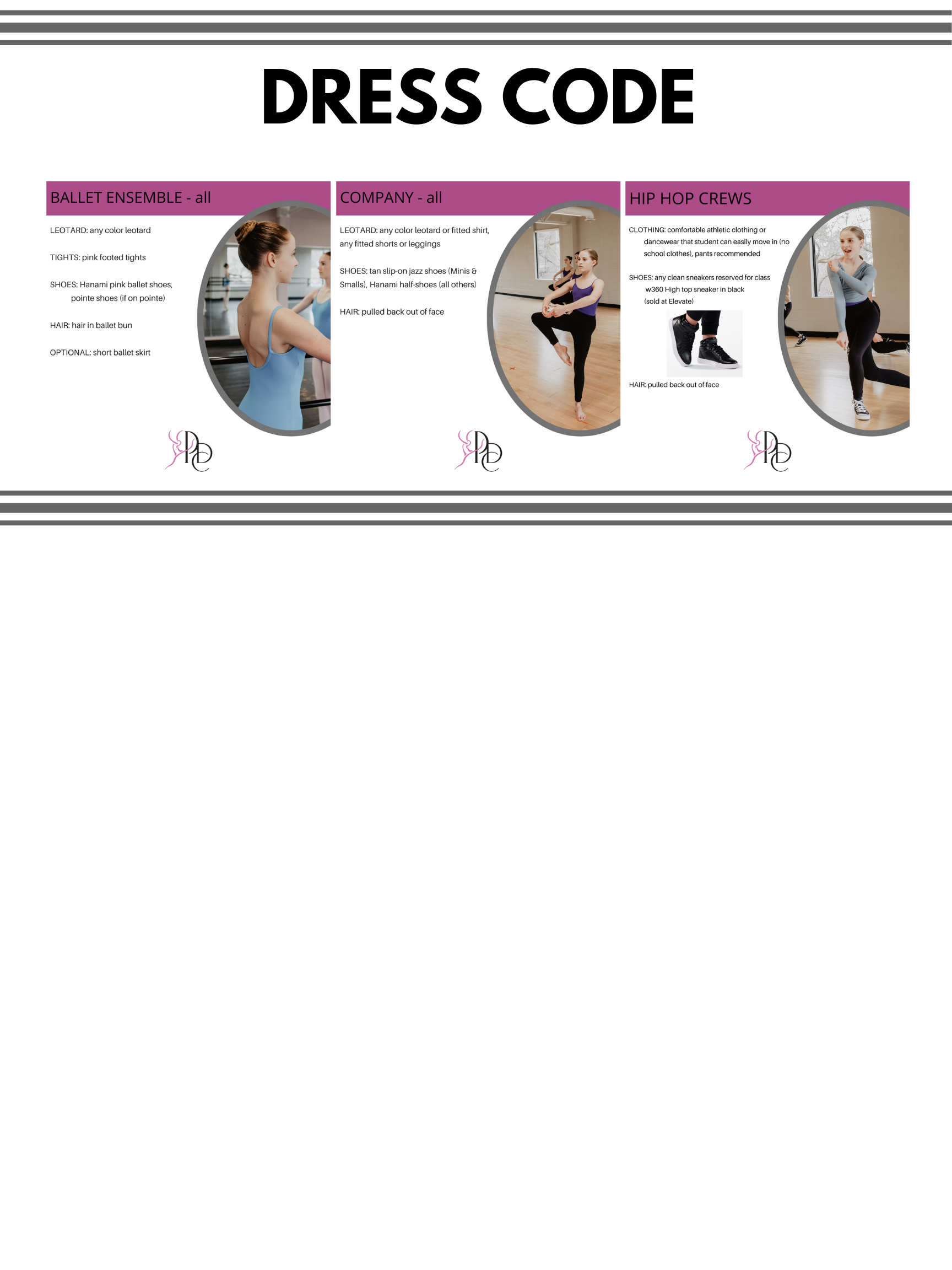 Dance Dress Code — PDC_2020