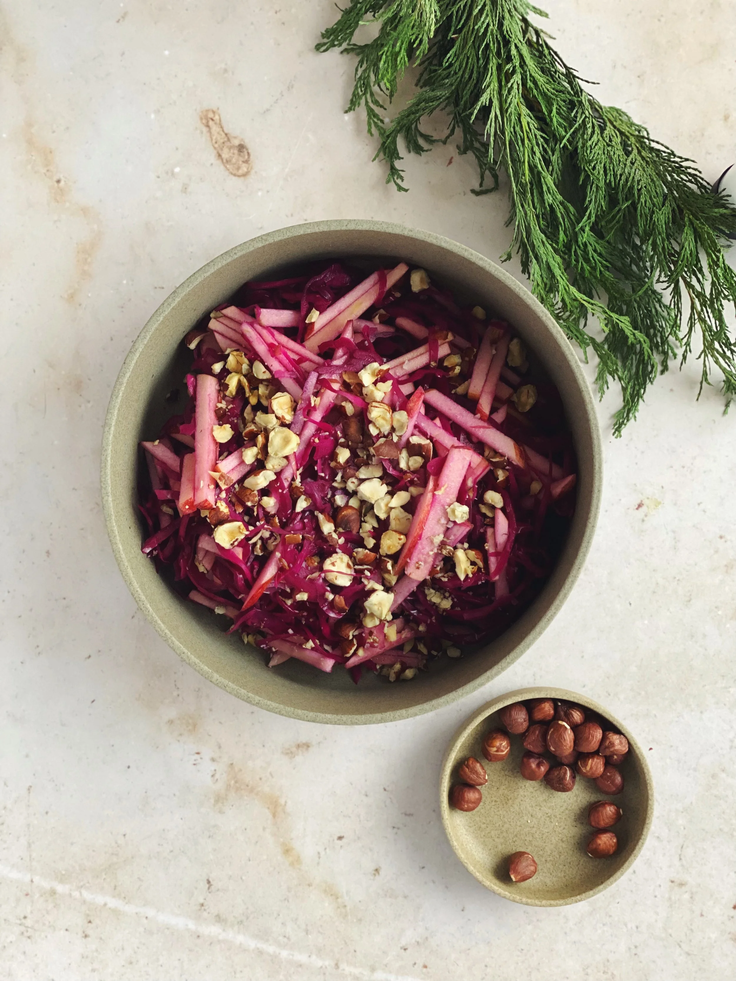 pikklað rauðkál með eplum & heslihnetum — FRÆ