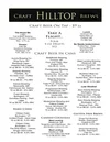 Hilltop Dinner Menus — Hilltop Cafe