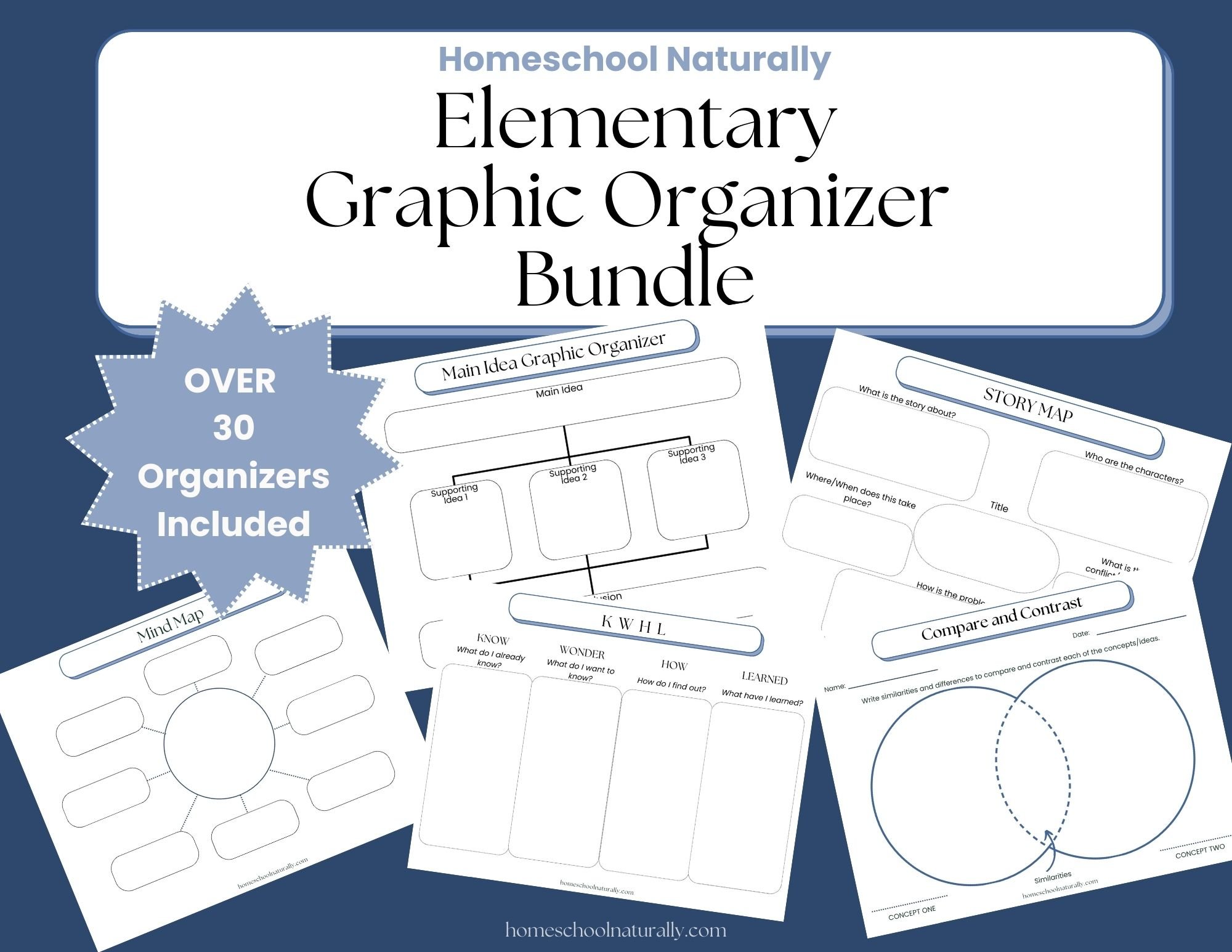 Secular Homeschool Graphic Organizers — Homeschool Naturally