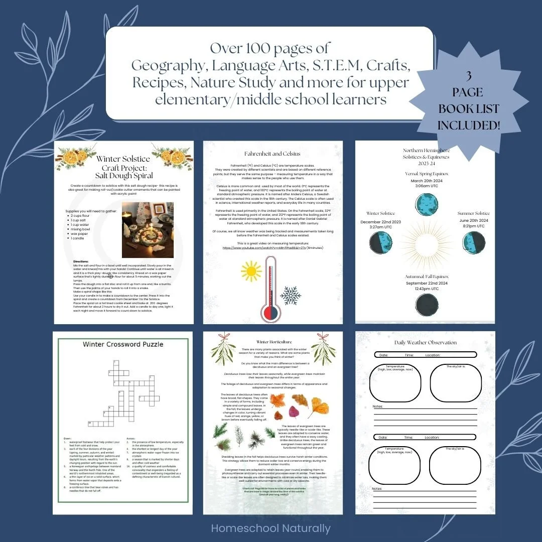 Winter Solstice Unit Study for Homeschoolers — Homeschool Naturally