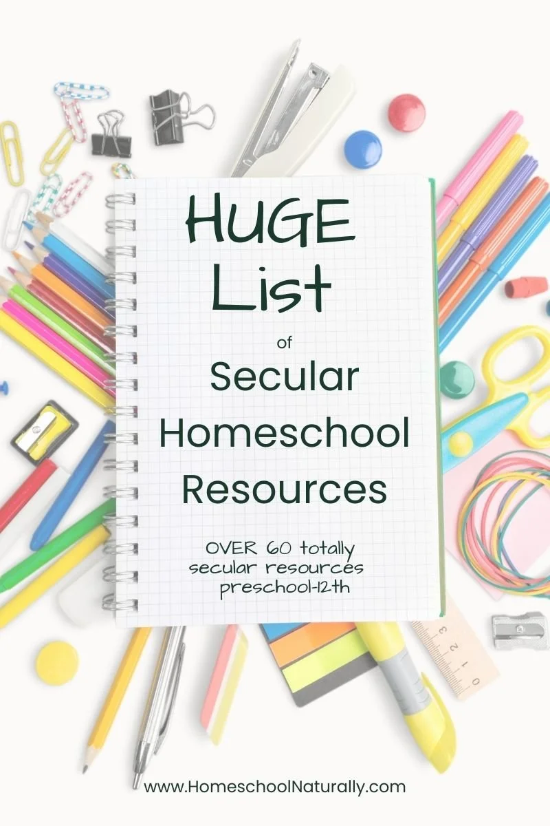 Secular Homeschool Resource List — Homeschool Naturally