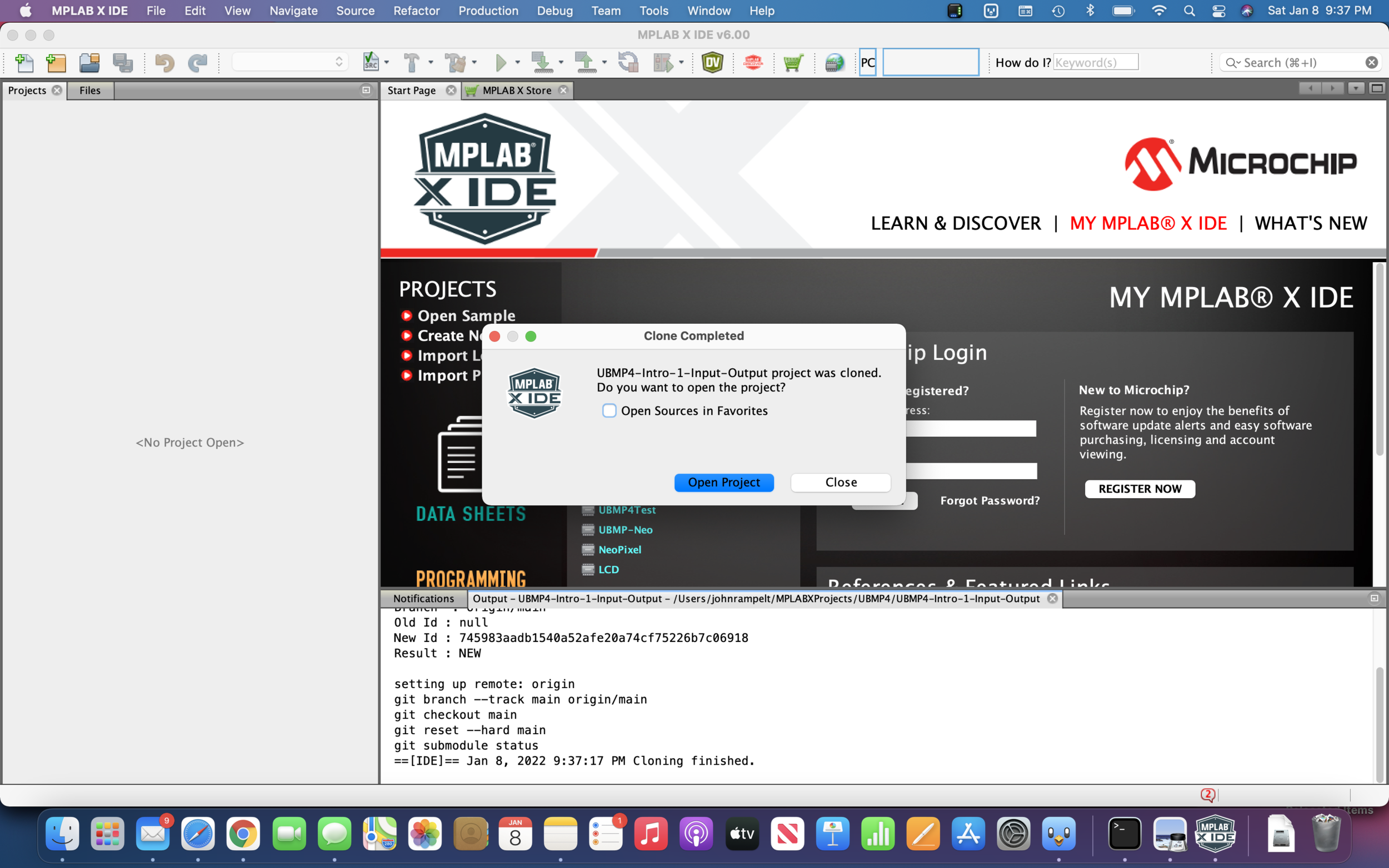 Getting started with MPLAB X — mirobo
