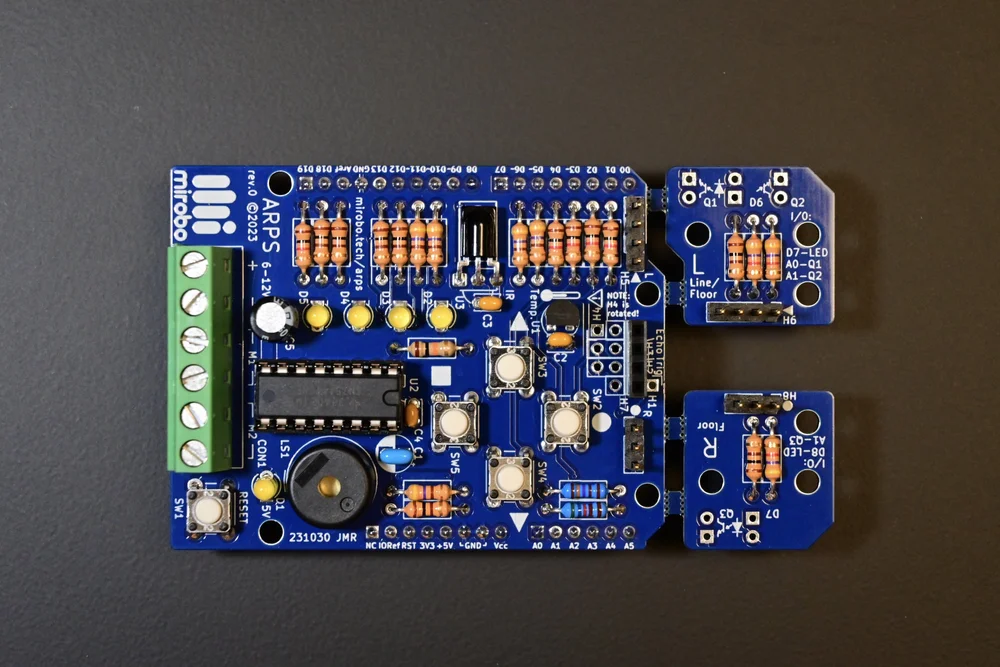 ARPS is a simple and versatile education and robot shield for your Arduino Uno. — mirobo