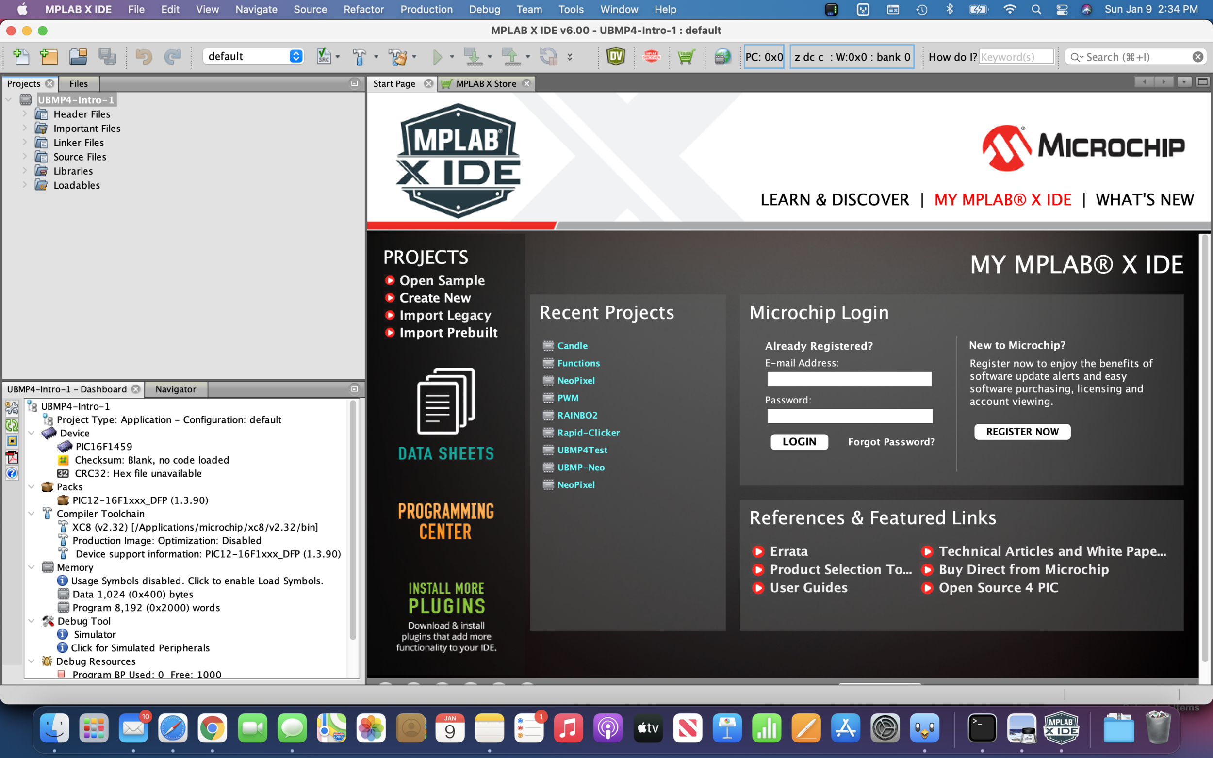 Getting started with MPLAB X — mirobo