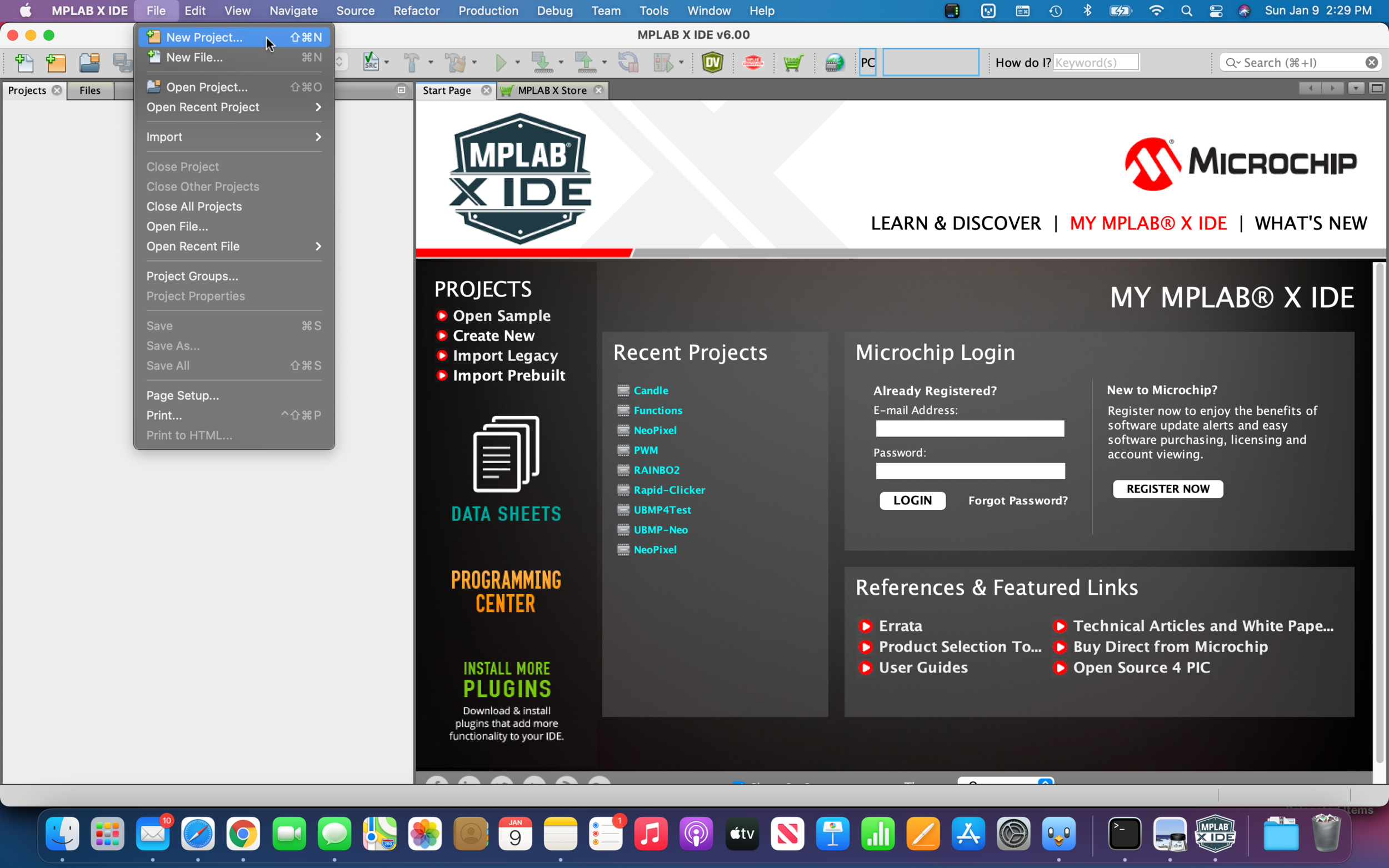 Getting started with MPLAB X — mirobo