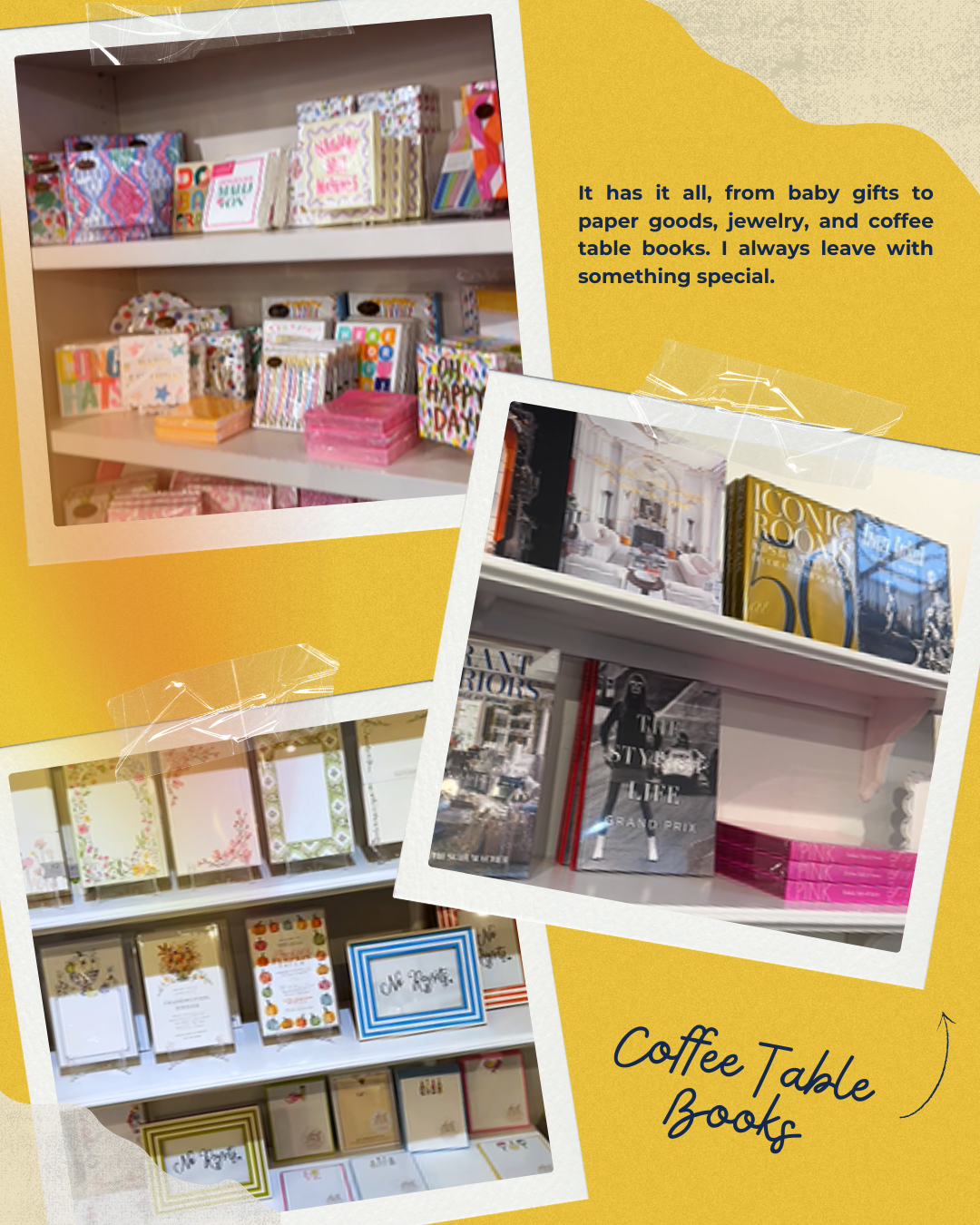 No Regrets Shopping at Cassidy Square, Baby Gifts, Paper Goods and Home ...