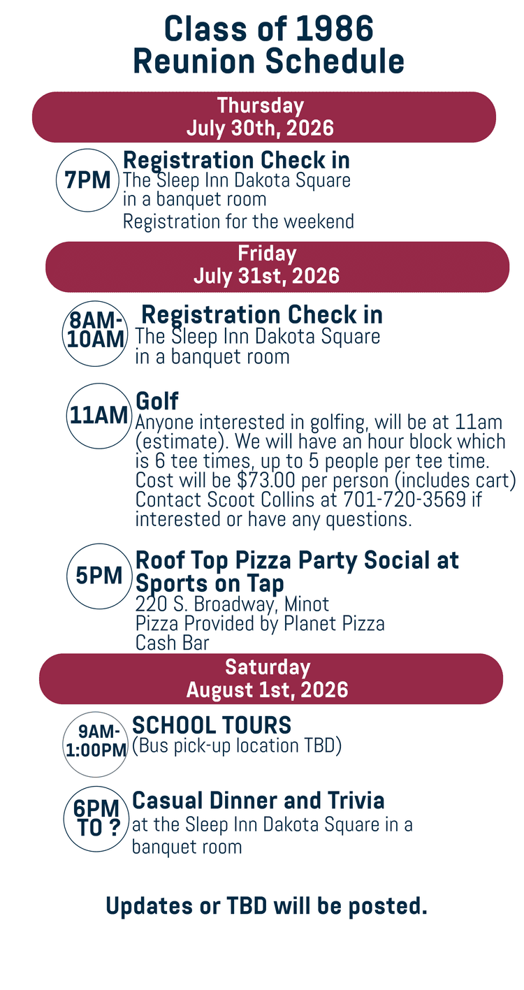 Class of 1986 — Minot Public School Foundation