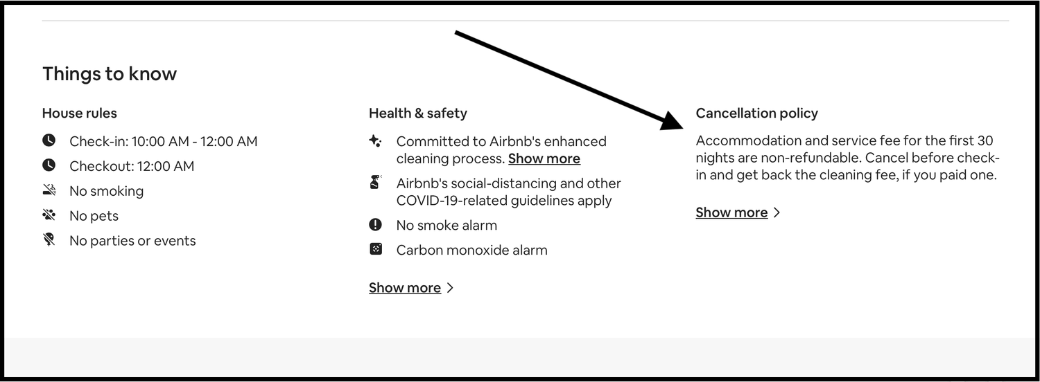 Airbnb's Cancellation And Refund Policy [Flexible, Moderate, Strict ...