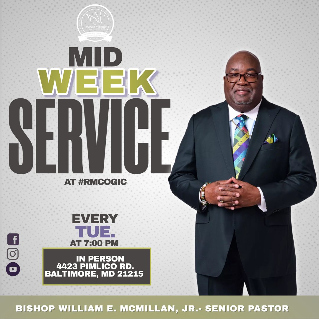 Ongoing Service @ RMCOGIC — Rehoboth Ministries COGIC