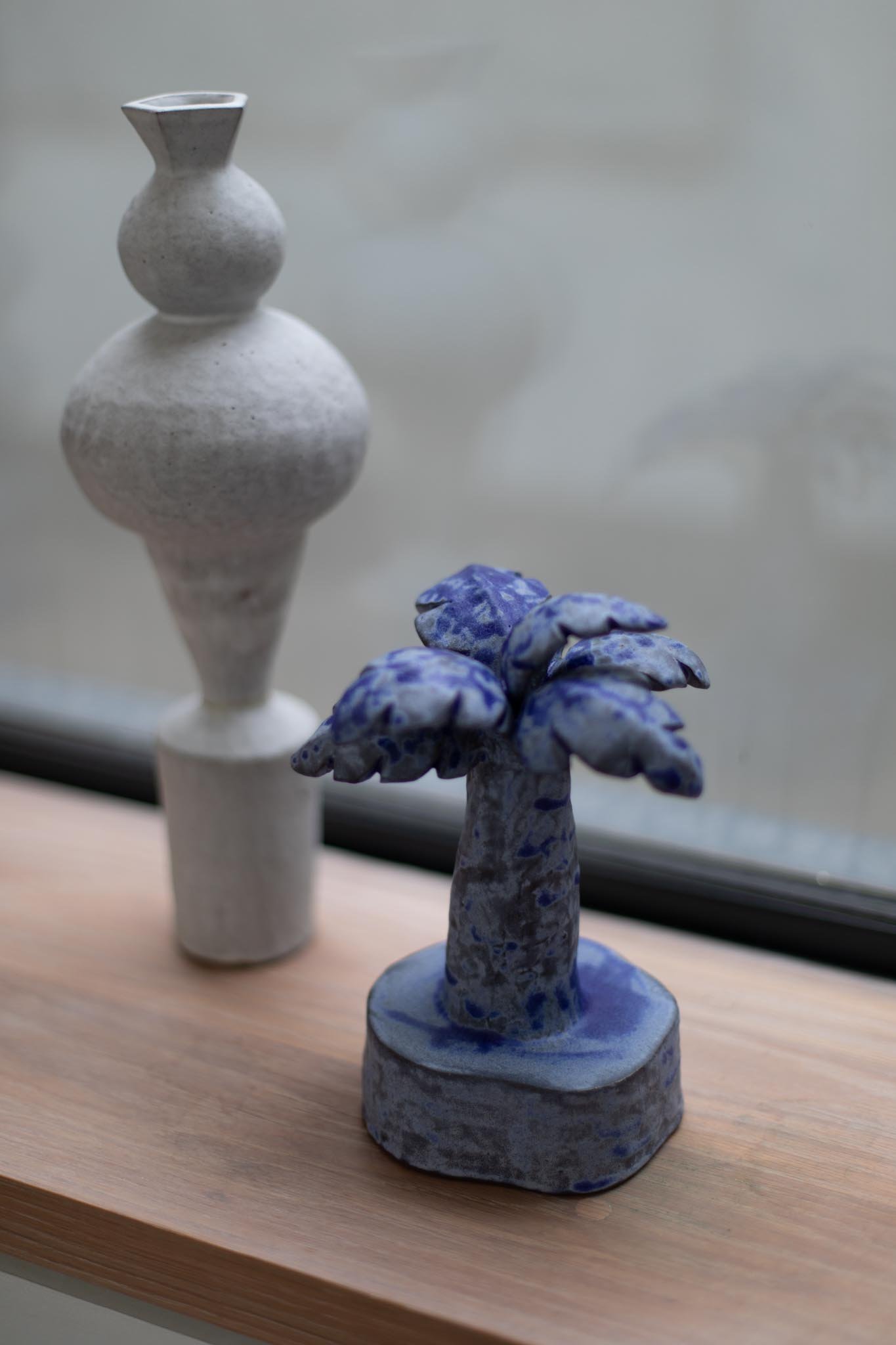 Blue Tall Curved Sculpture with Kintsugi by Chinoko Sakamoto — | Flow ...