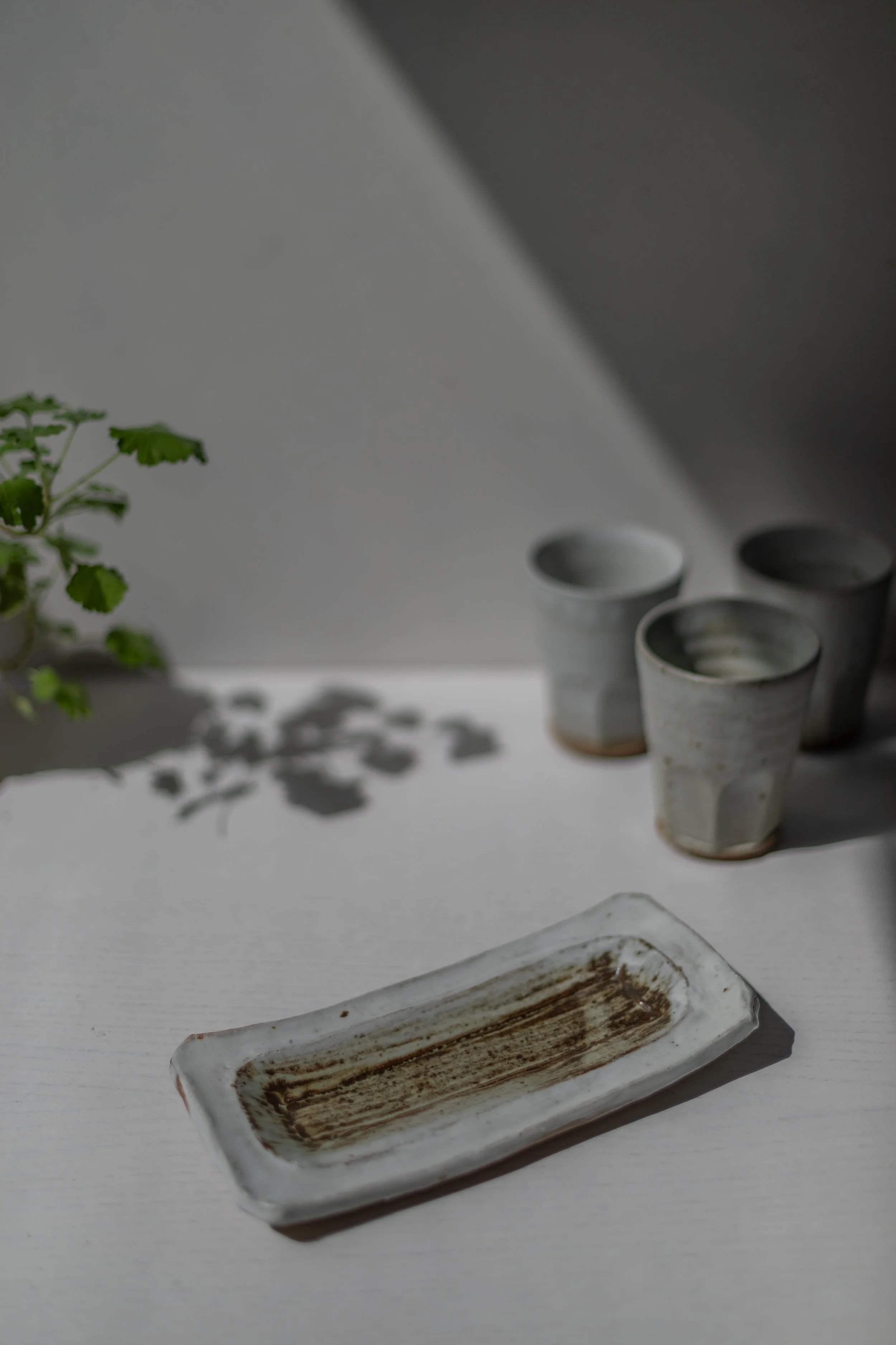 Shino Faceted Mugs by Tim Lake — | Flow Gallery