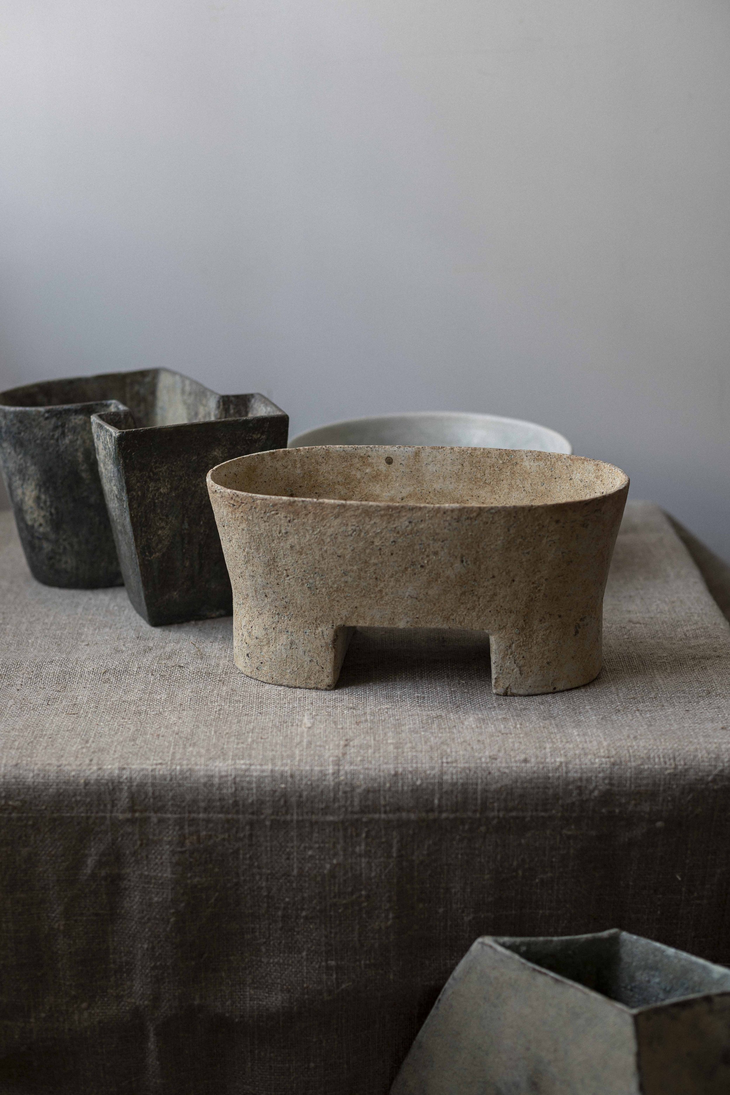 Tall Oval Vessel, Blue by Paul Philp — | Flow Gallery