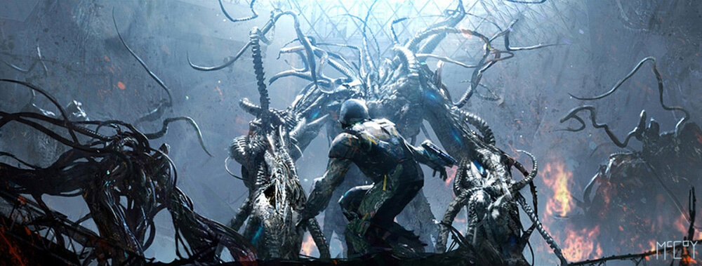 Edge Of Tomorrow Mimic Concept Art