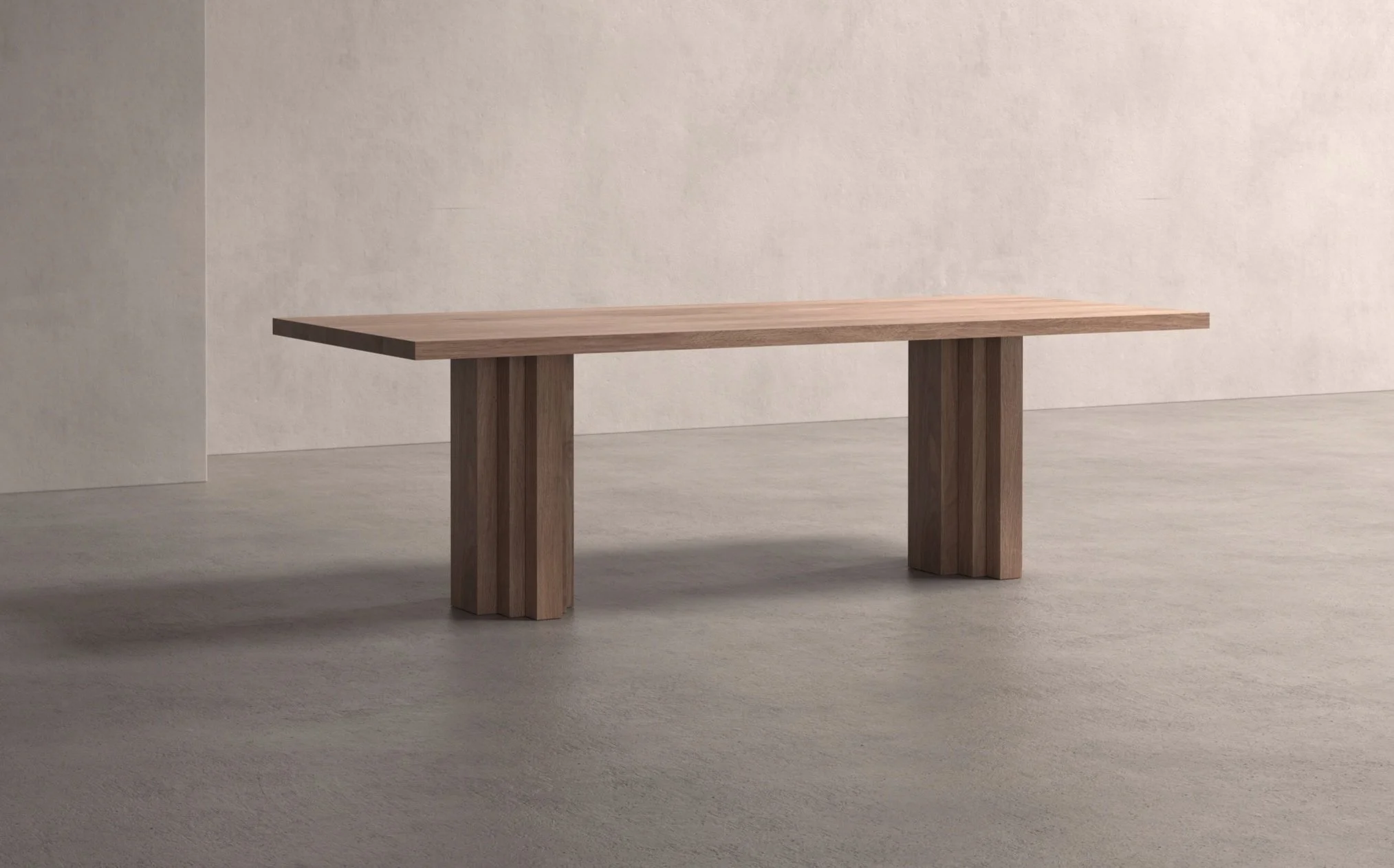 Solid wooden Brut Slim dining table — Mokko furniture and design studio